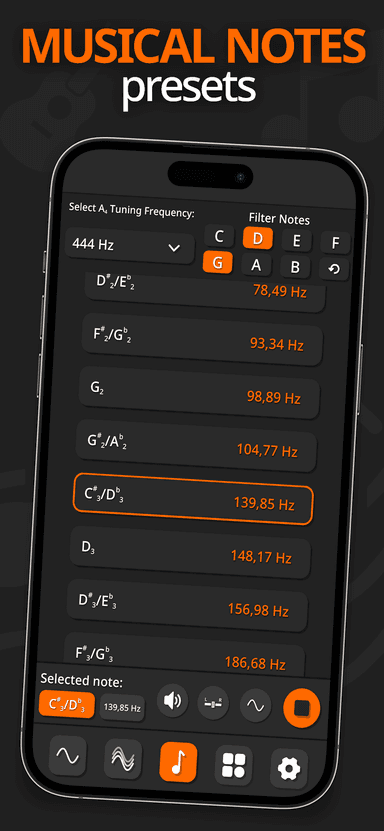 Frequency Sound Generator App